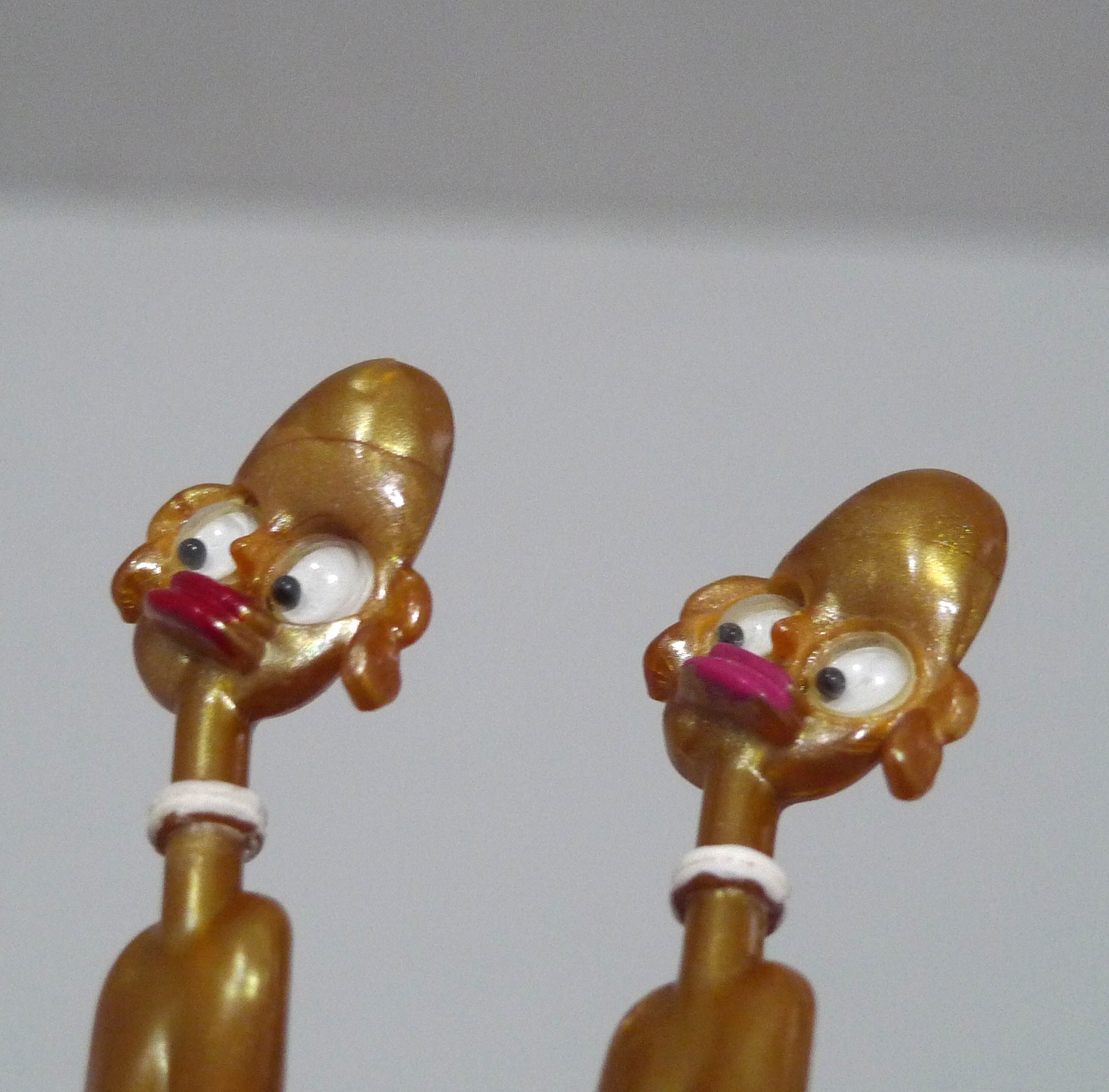 Googly Eyes Swizzle Stick Set of Four Female Figure Vintage Elongated ...