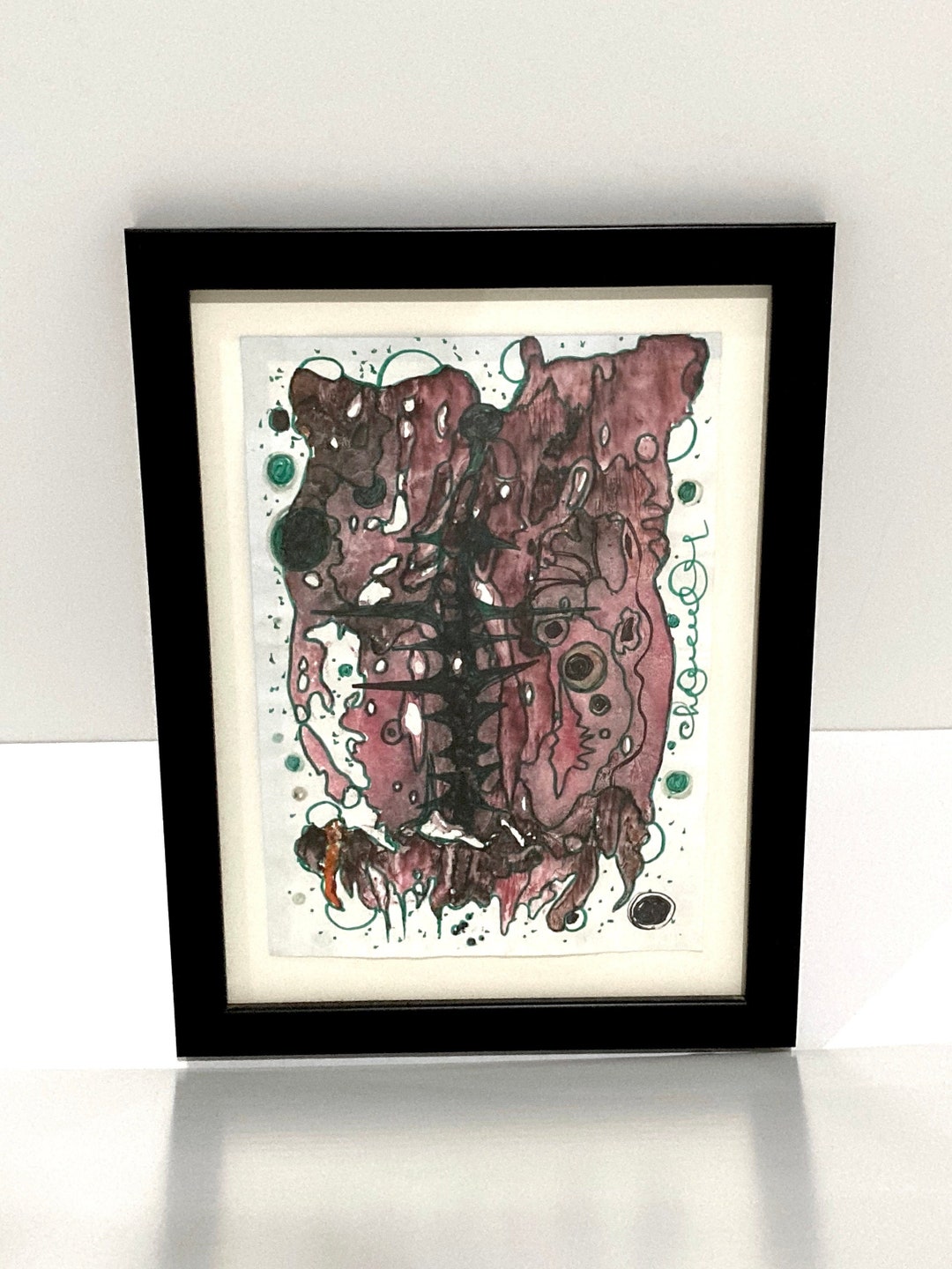 Chomo Roger Chomeaux Drawing Painting on Paper Original - Etsy