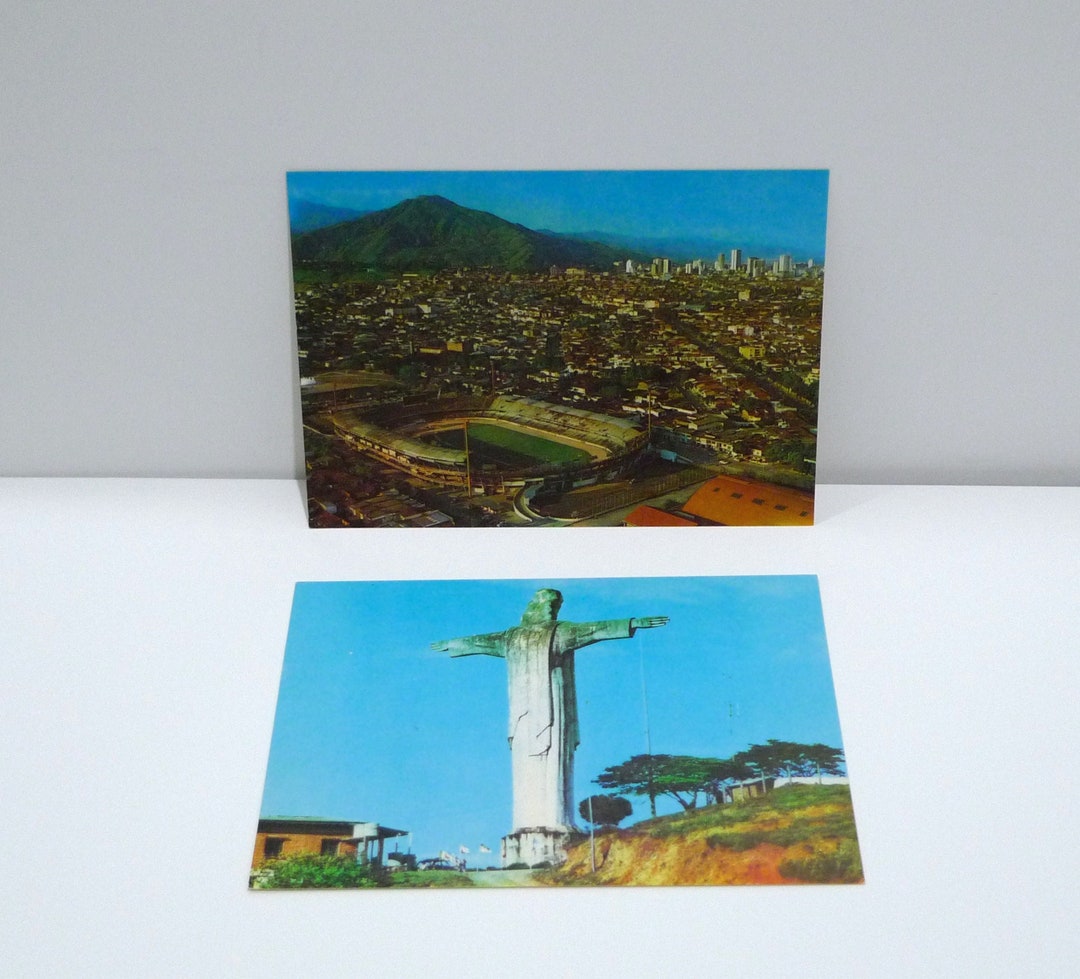 Cali Columbia Postcard Set 1980s Cristo Rey Monument / - Etsy