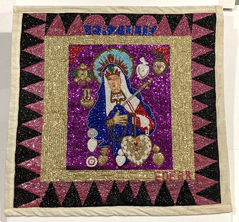 Haitian Voodoo Flag Erzulie Freda Original Artwork Edgar | Etsy