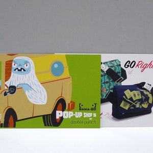 Gama Go Postcard Set Yeti Masco Character by Tim Biskup / - Etsy