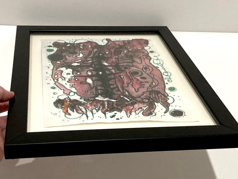 Chomo Roger Chomeaux Drawing Painting on Paper Original | Etsy