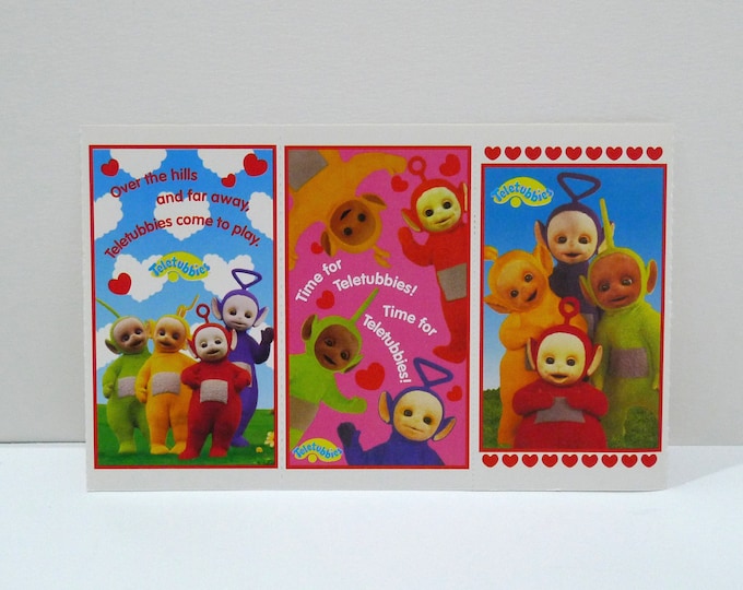 Vintage 1998 Teletubbies Valentines - Set of Three Retro 90s Y2K Theme ...