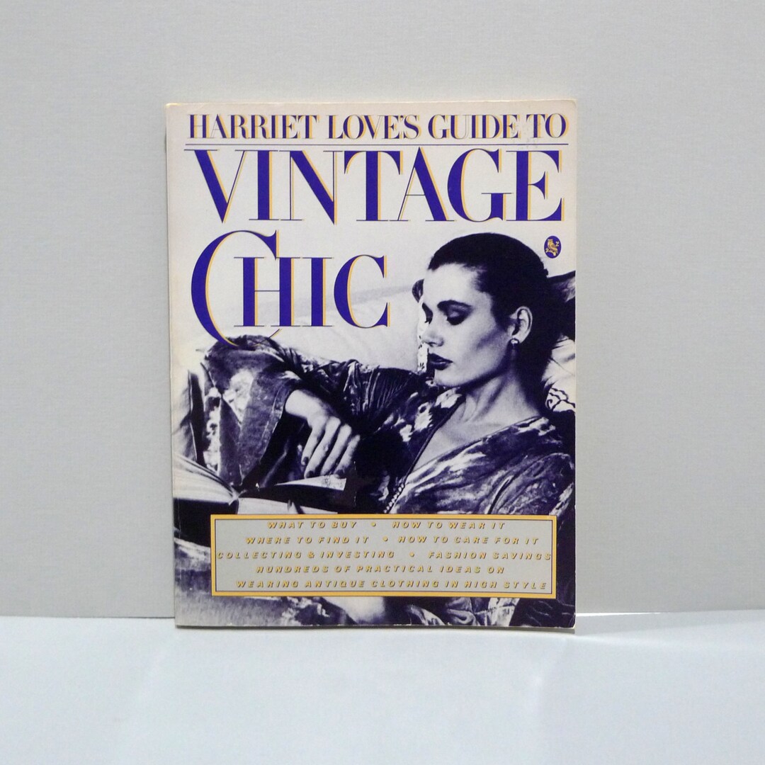 Harriet Loves Guide to Vintage Chic Book softcover Fashion - Etsy