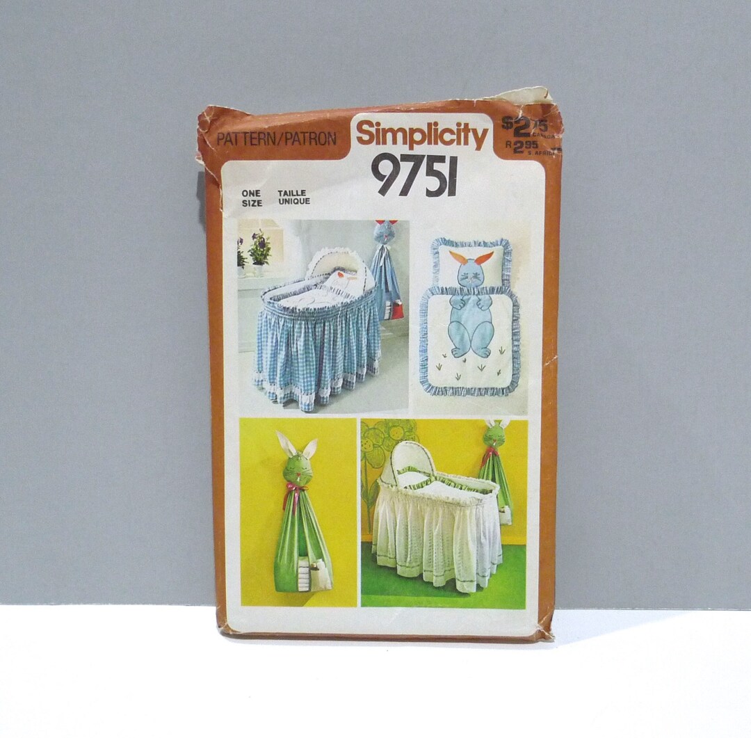 Baby's Bedroom Decor - Simplicity 9751 Sewing Pattern (metric) Bunny ...