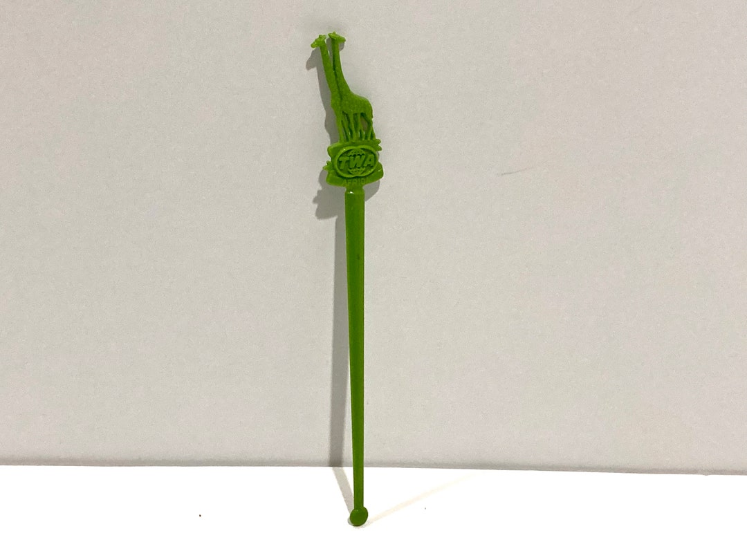 TWA Airlines Swizzle Stick 70's Spir-it Travel Souvenir - Etsy