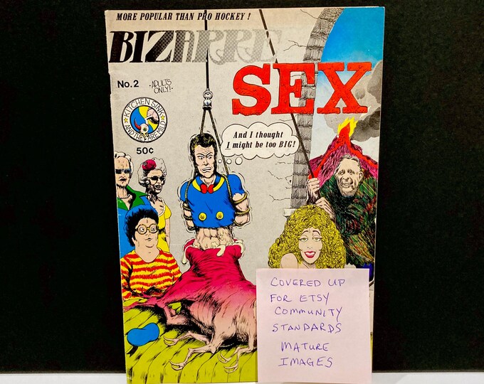 Bizarre Comics Book No. 2, 1st Printing Vintage 1972 Kitchen Sink Press ...