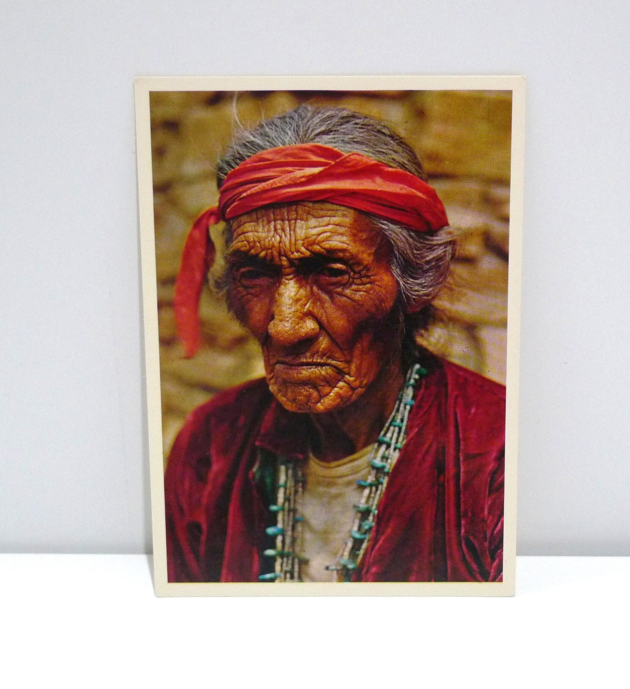 Old Native American Man Painting