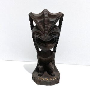 Tiki Statue God of Health & Happiness Vintage 90's Hawaiian Figure ...