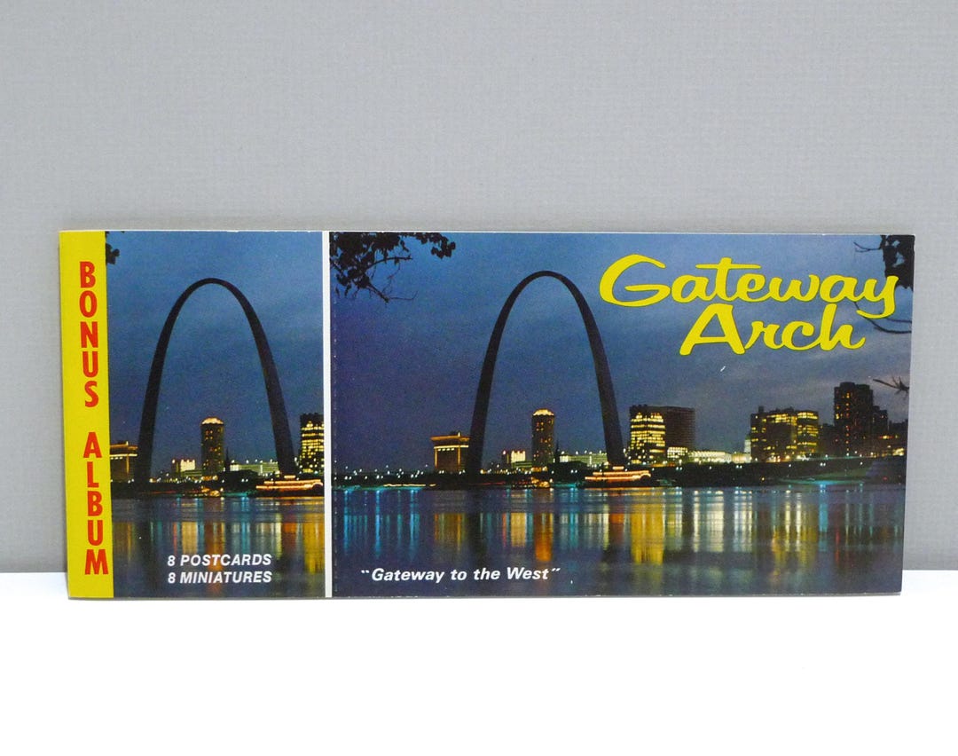 St Louis Arch Postcard Set - 8 Postcards and 8 Miniatures (bonus Album ...