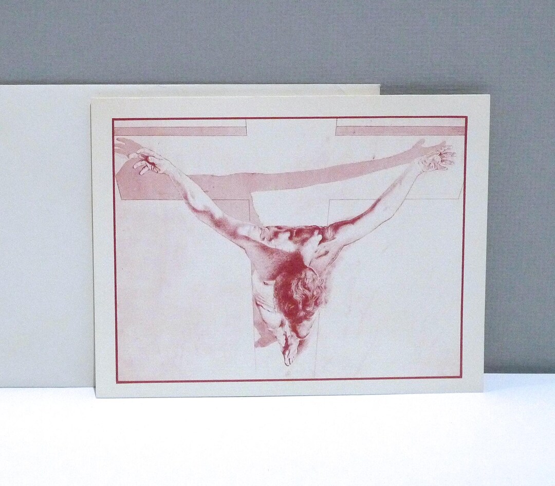 Vintage Salvador Dali Greeting Card With Envelope 1980s - Christ in ...