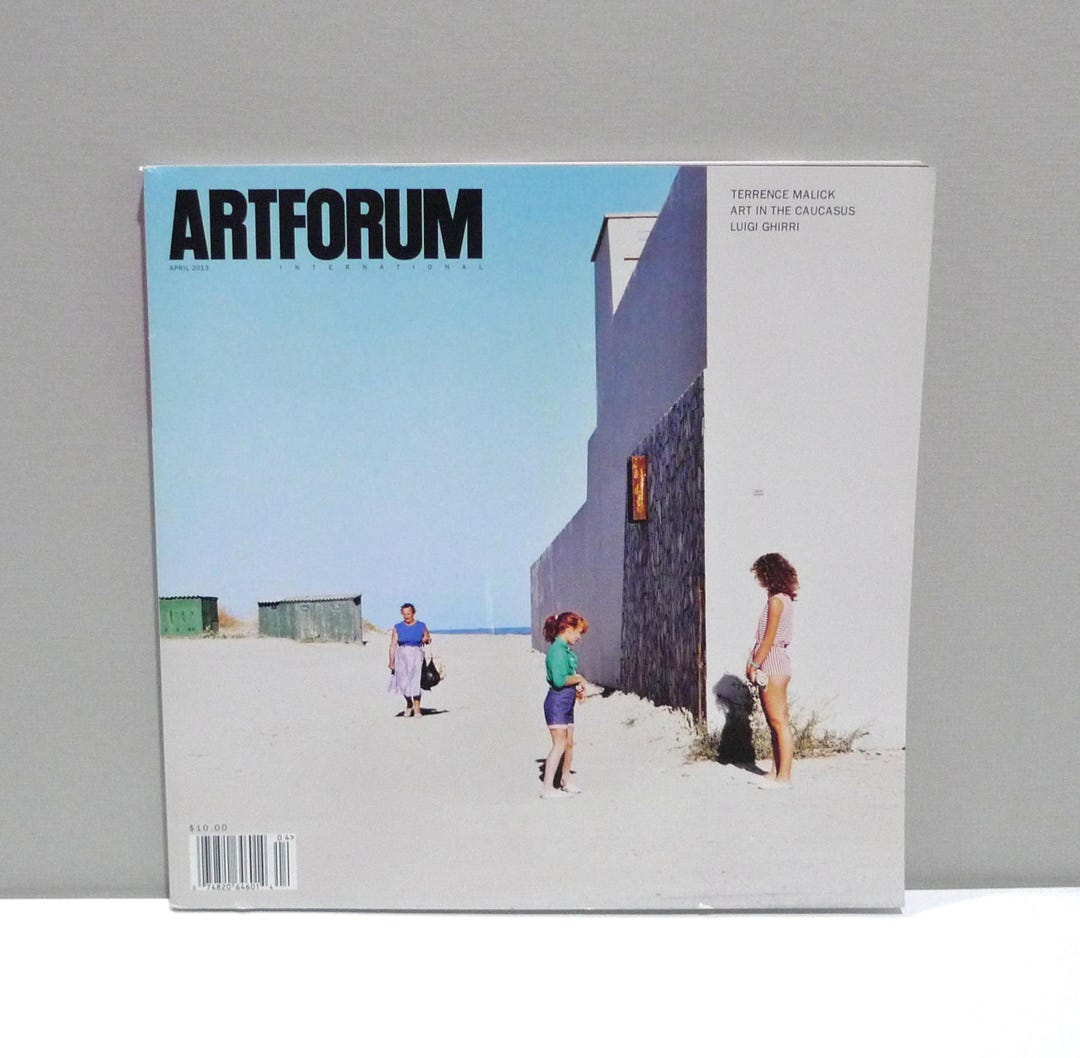 Artforum Magazine April / Terrence Malick Movies, Luigi Ghirri, Art and Architecture in the ...