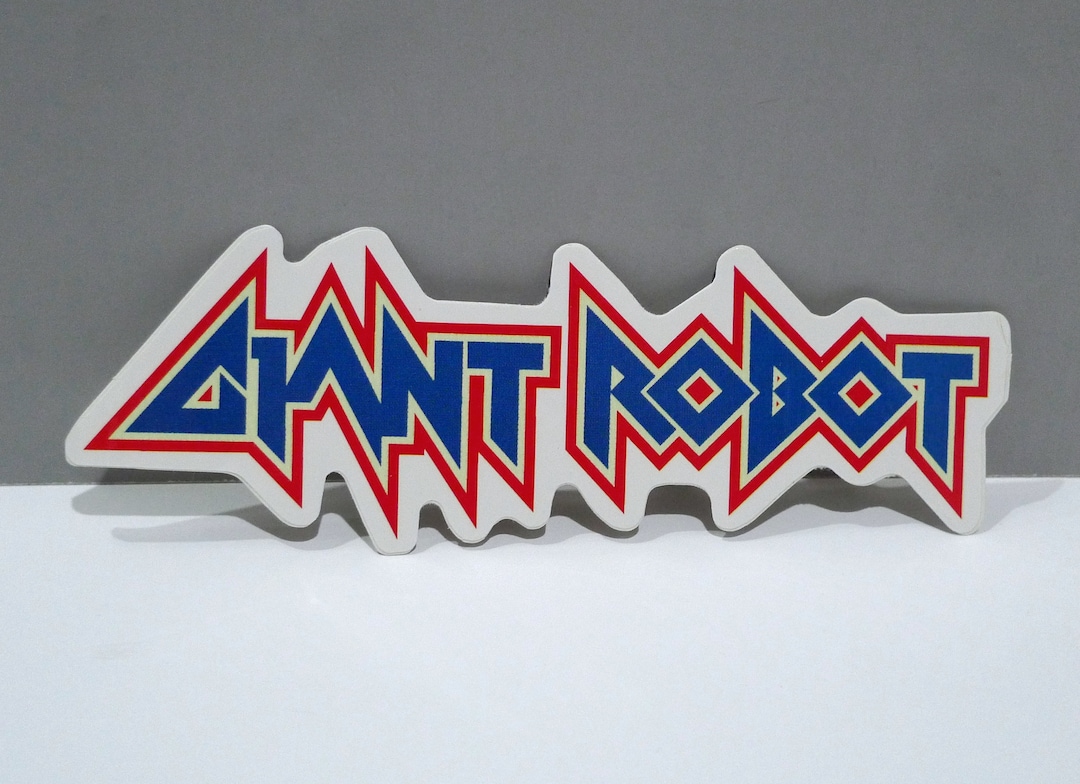 Giant Robot Sticker Store Logo Sticker / Red White and Blue / Asian Pop ...