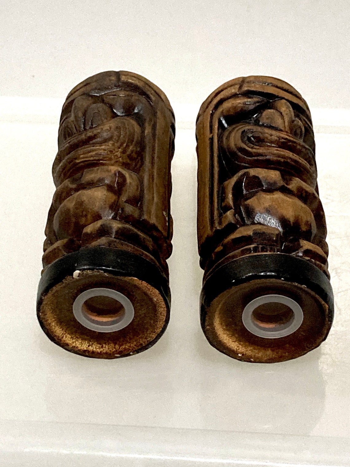 Tiki God Salt & Pepper Shaker Set Hawaiian Polynesian | Etsy