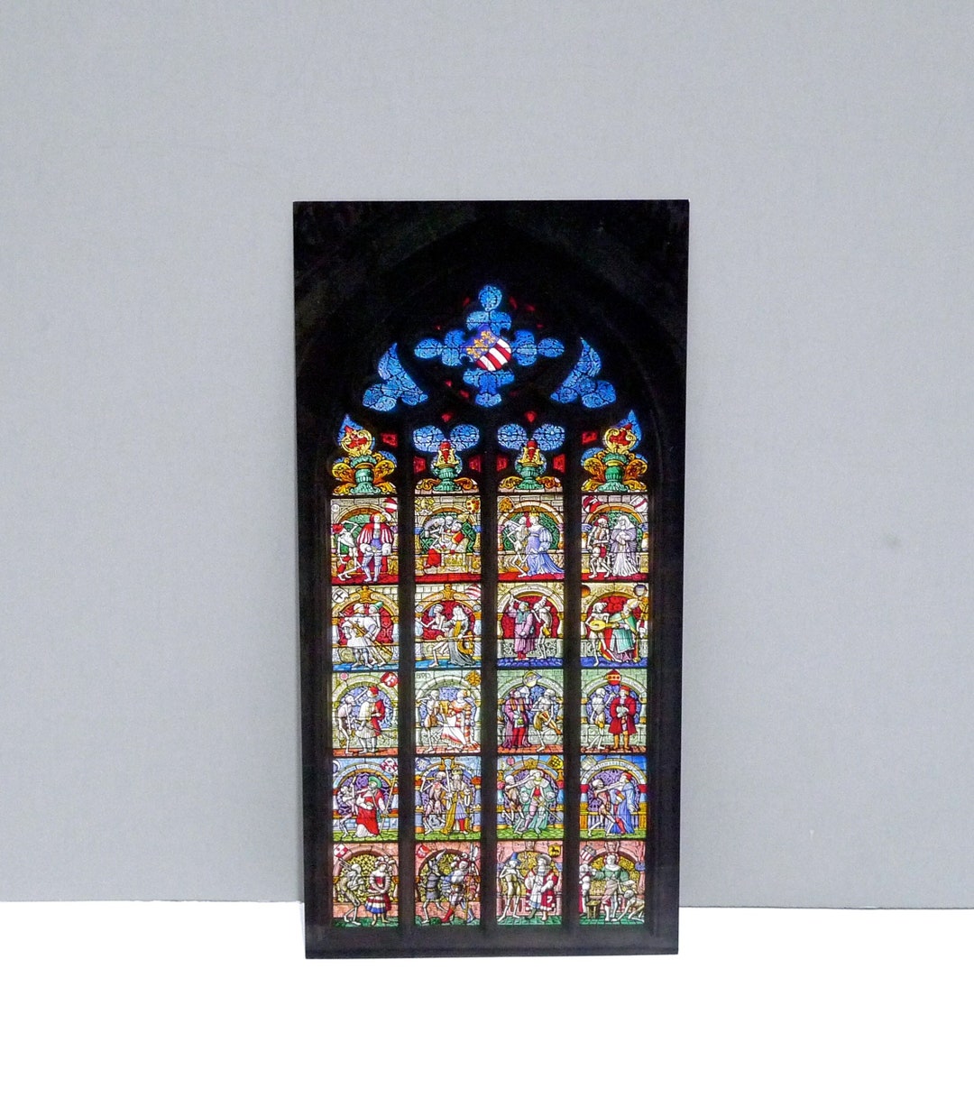 Dance of Death Stained Glass Window Postcard Bern Switzerland Vintage ...