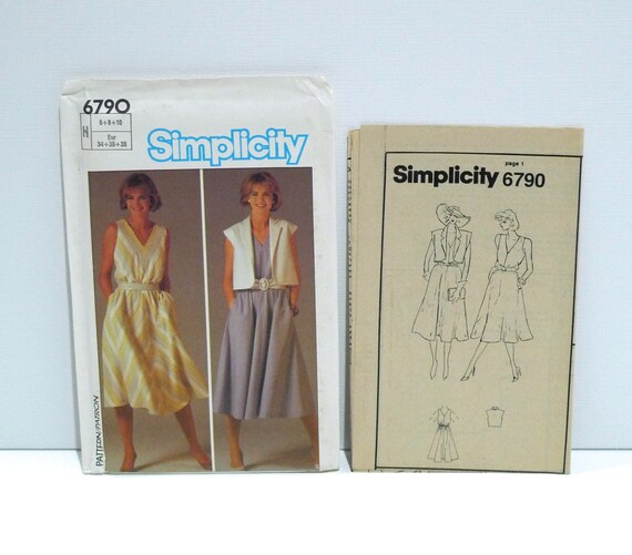 Craft Supplies & Tools Sewing & Fiber Vintage CUT Simplicity 6790 ...