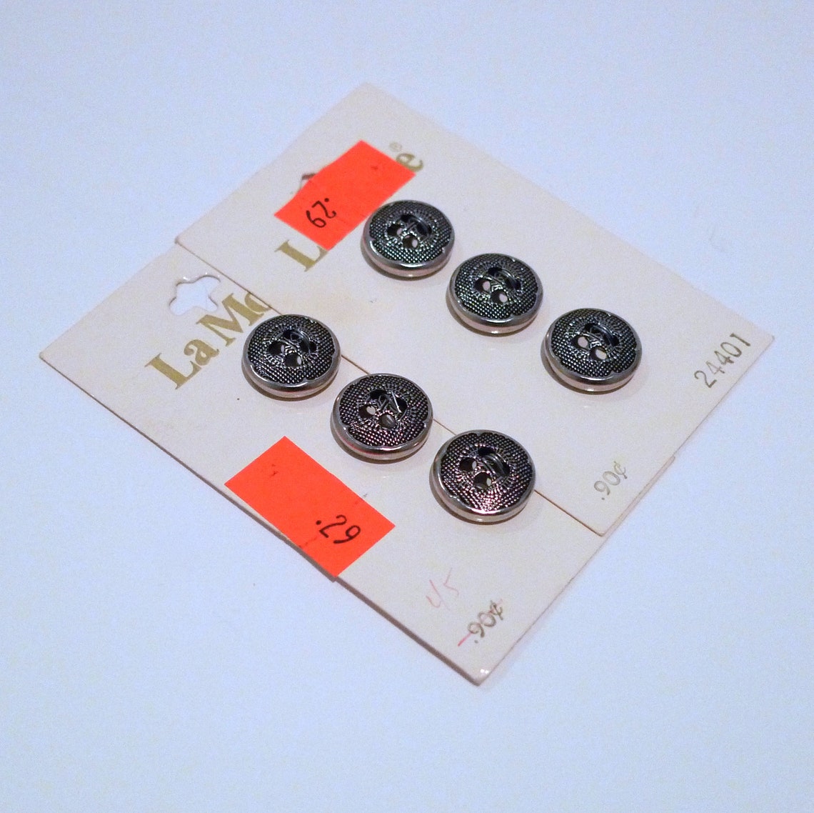 Metal Shirt Buttons 6 1970s Vintage Size 16mm 5/8 Inches - Etsy