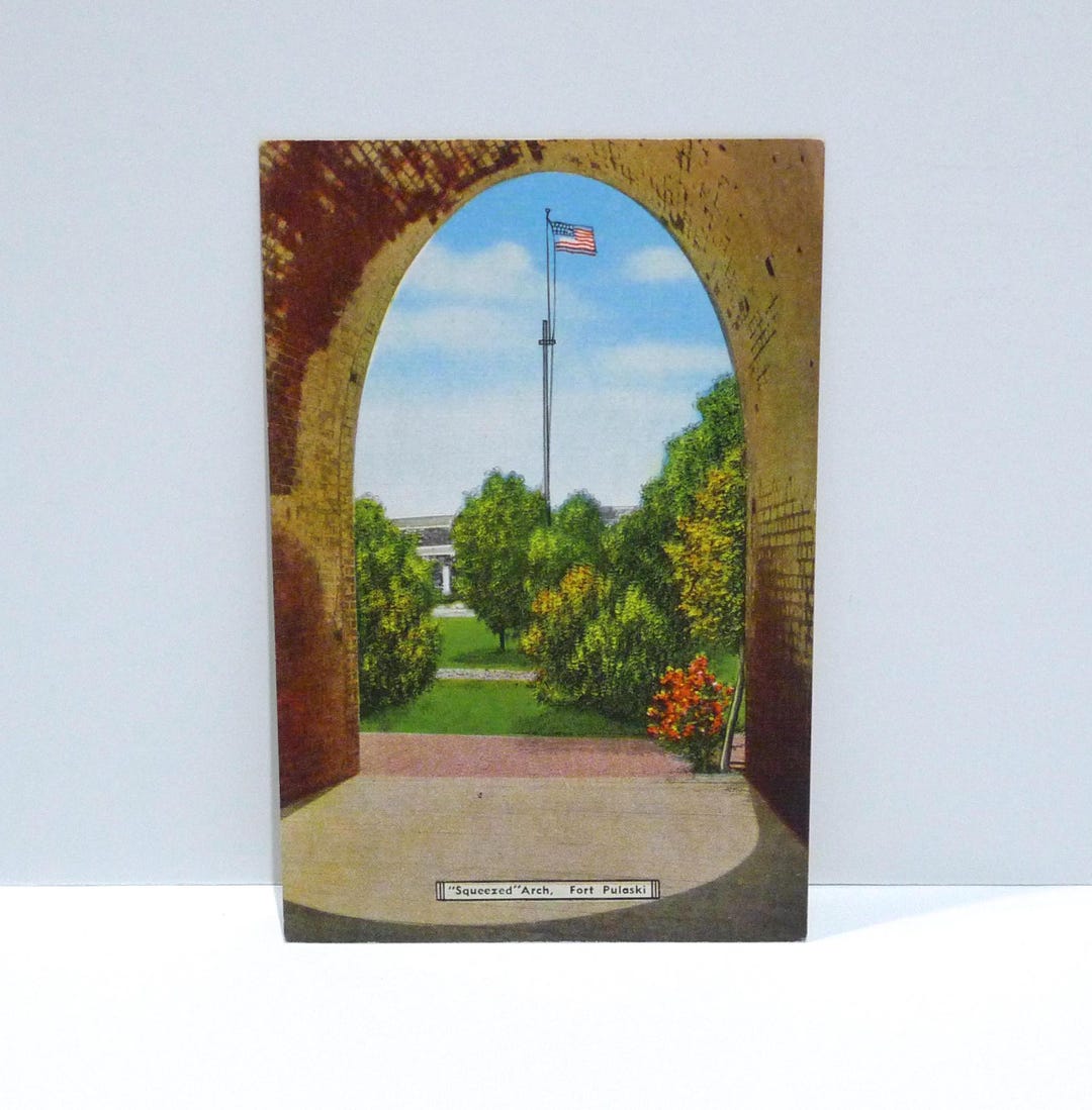 Fort Pulaski National Park Savannah Georgia Postcard - Squeezed Arch ...