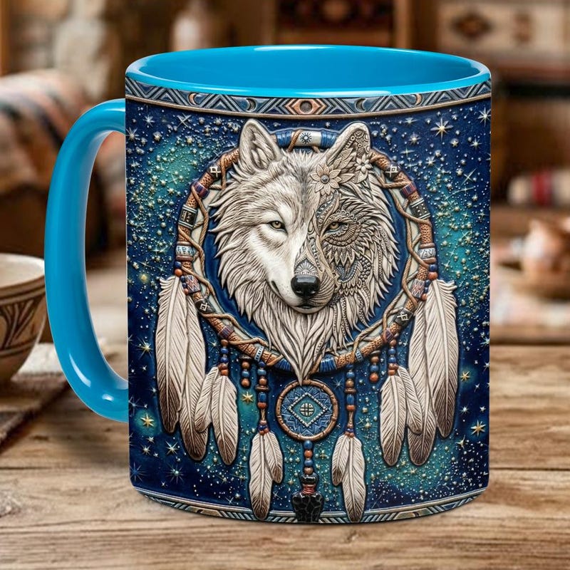 Native Wolf Ceramic/ - Etsy