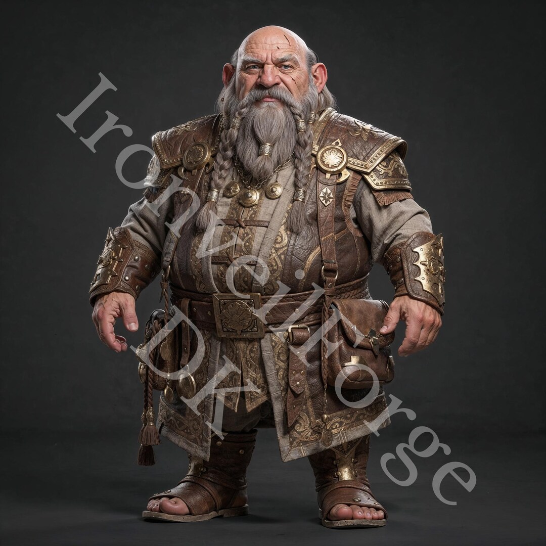 Epic Fantasy Dwarf Character Pack – 9 Dwarves, 4 Backgrounds (digital ...
