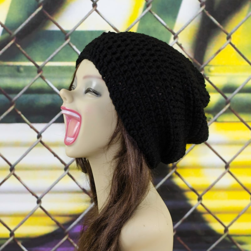 Knit Slouch Beanie - Etsy