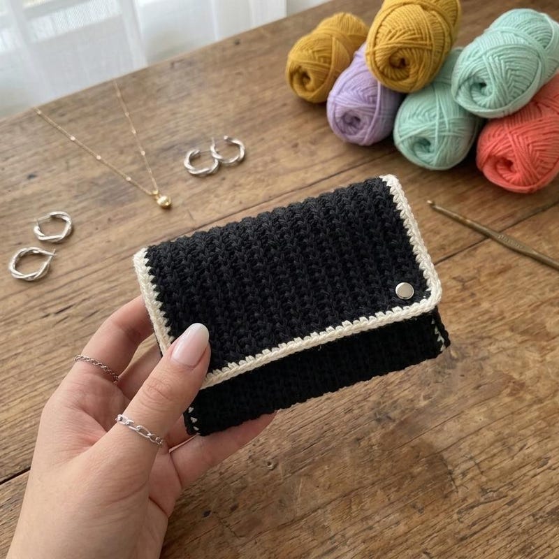 Mini Wallet Crochet - Etsy
