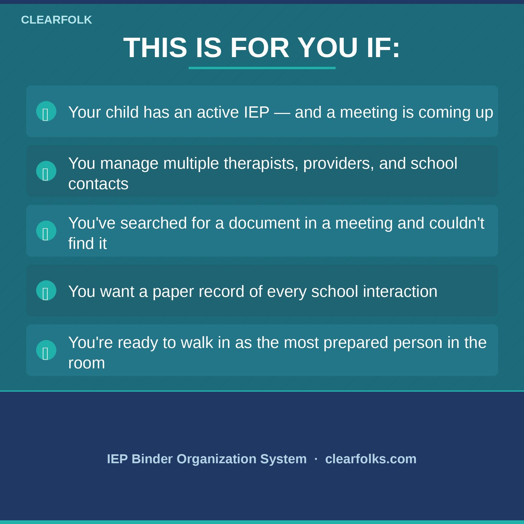IEP Parent Binder | Special Education Organizer Printable | IEP Meeting ...