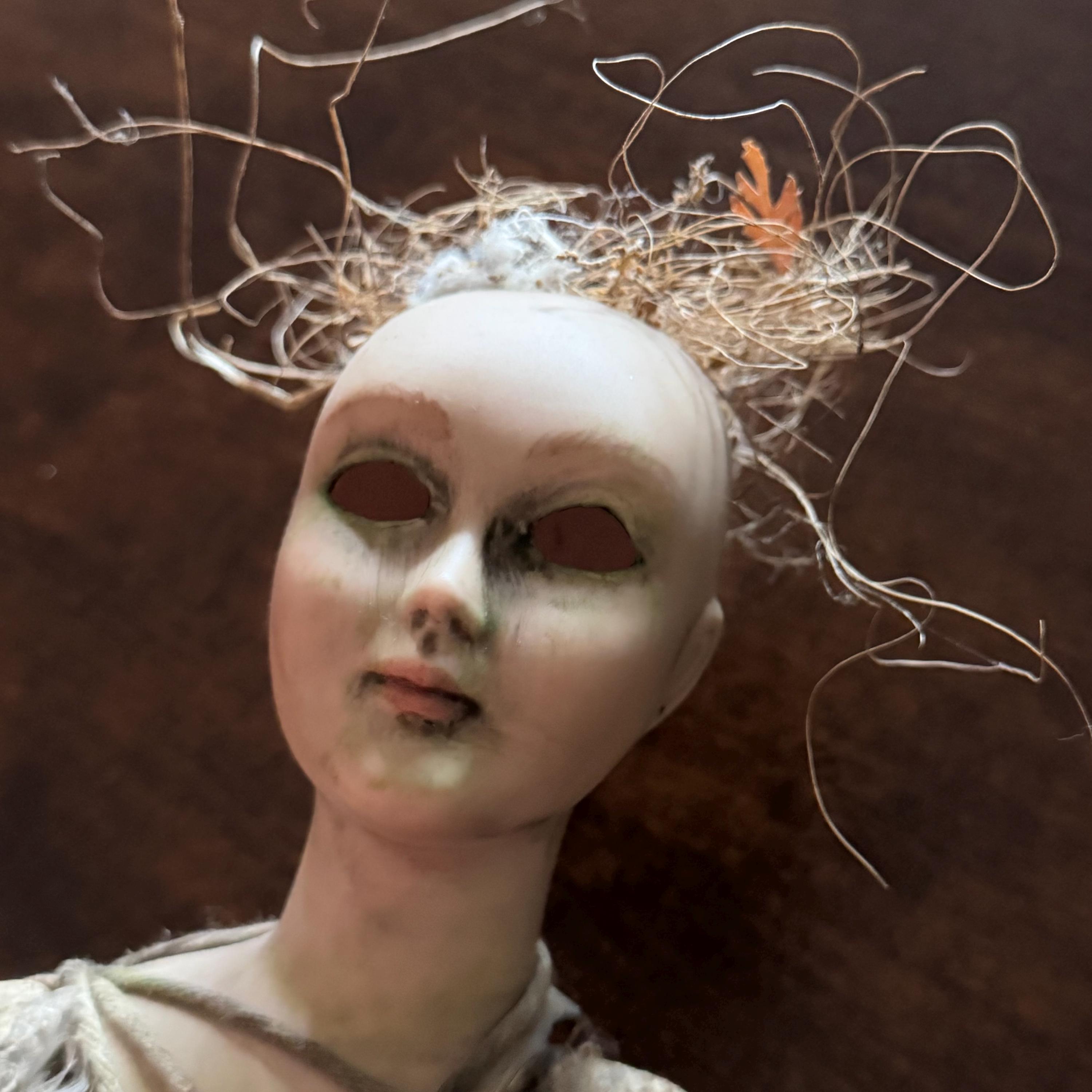 The Hollow - Eyed Heir Art Doll Taxidermy Assemblage Wall Art With ...