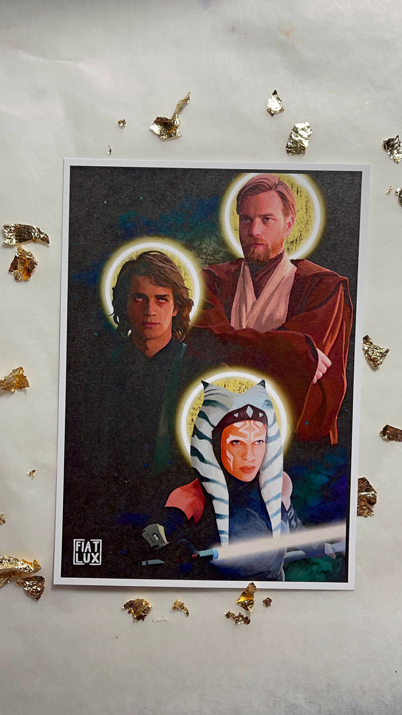 Clone Wars Jedi Trio Art Print, Star Wars Wall Decor (5x7) - Etsy