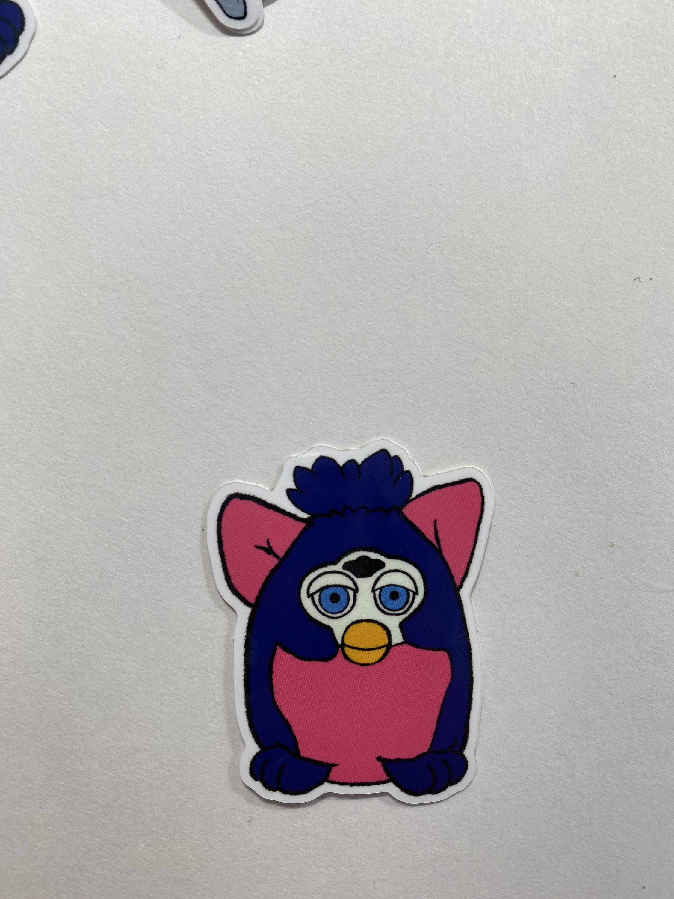 Furby Art Neon Purple 90s Vintage Toy Mini Sticker | Etsy