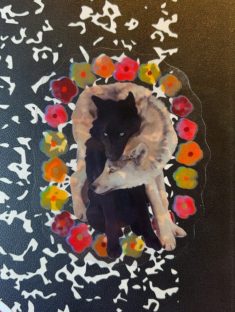 Wolf Week Charity Transparent Sticker Save the Wolves Retro - Etsy