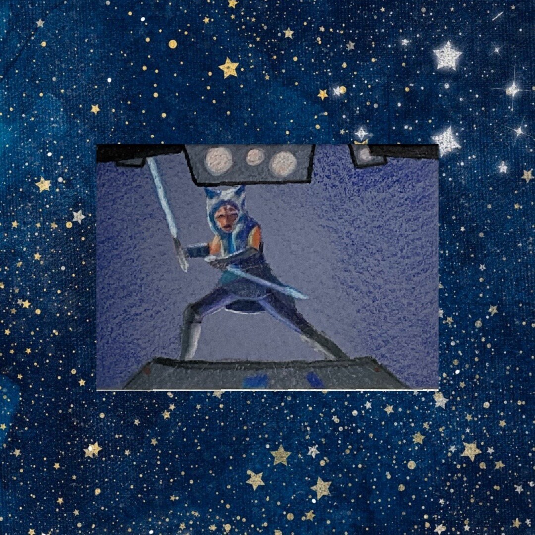Clone Wars Saved Ahsoka Tano Art Trading Card Proof Colored Pencil ...