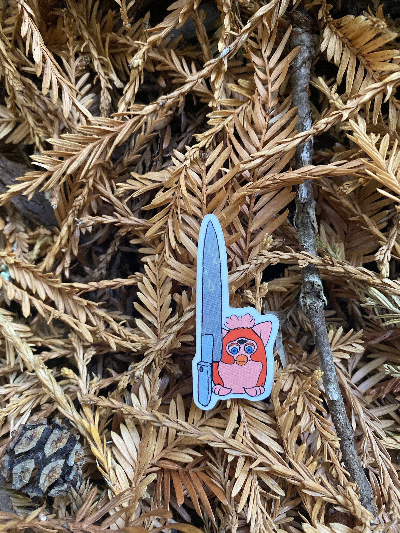 Cursed Furbies Knife Baby Furby Art Mini Sticker 90s Kids - Etsy