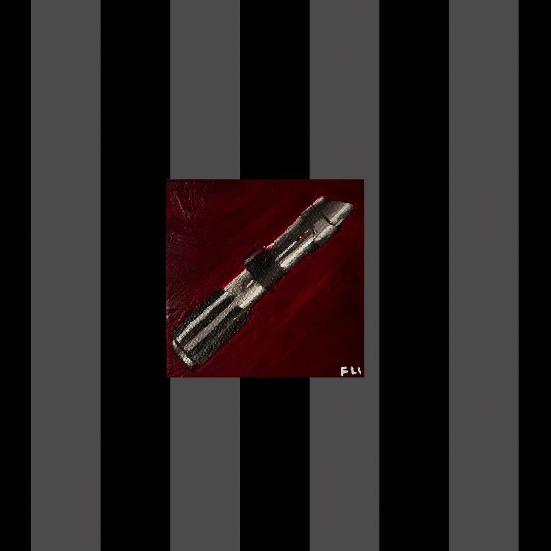 Weapons of the Galaxy 3x3 Maroon Light Dark Side Light Saber Star Wars ...