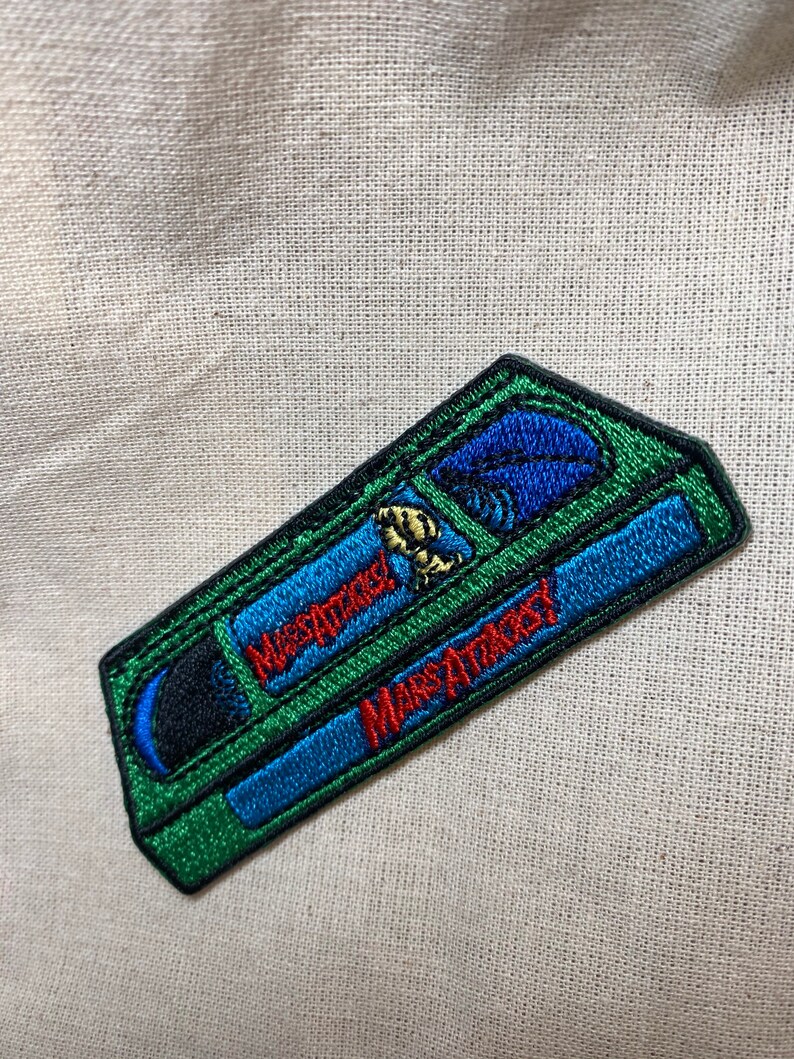 Mars Attacks VHS Retro Throwback Iron on Patch Horror Patch | Etsy