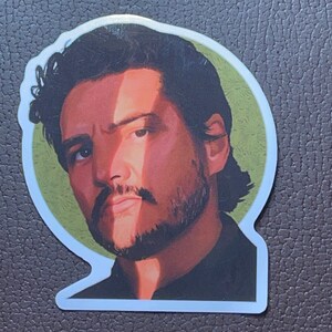 Pedro Pascal Vinyl Sticker, Pedro Pascal Art, TLOU Sticker, Laptop ...