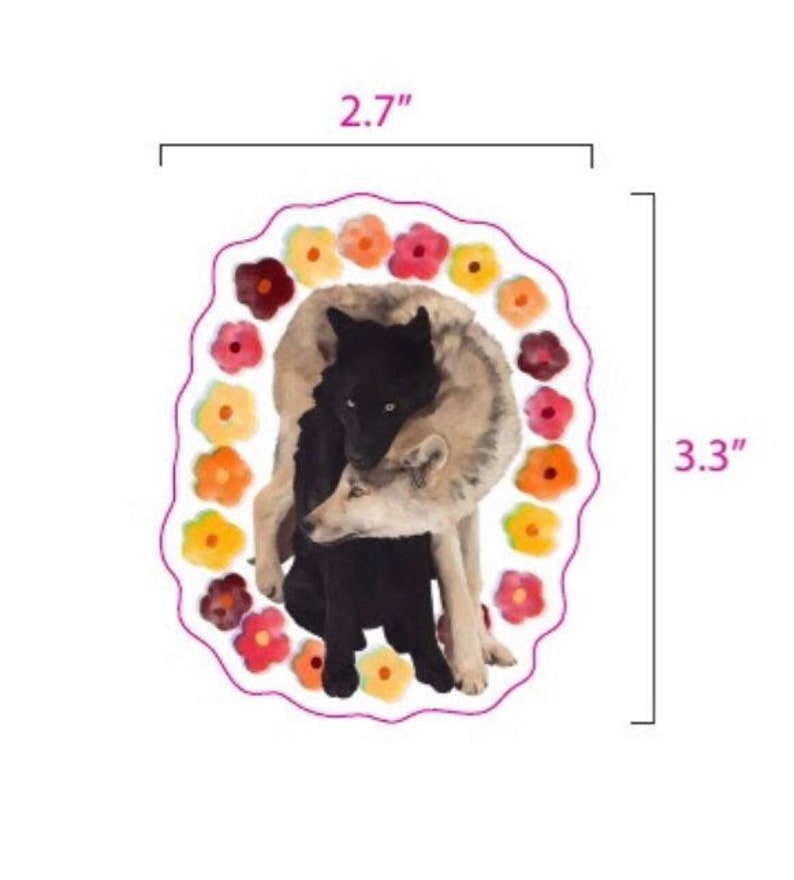 Wolf Week Charity Transparent Sticker Save the Wolves Retro - Etsy