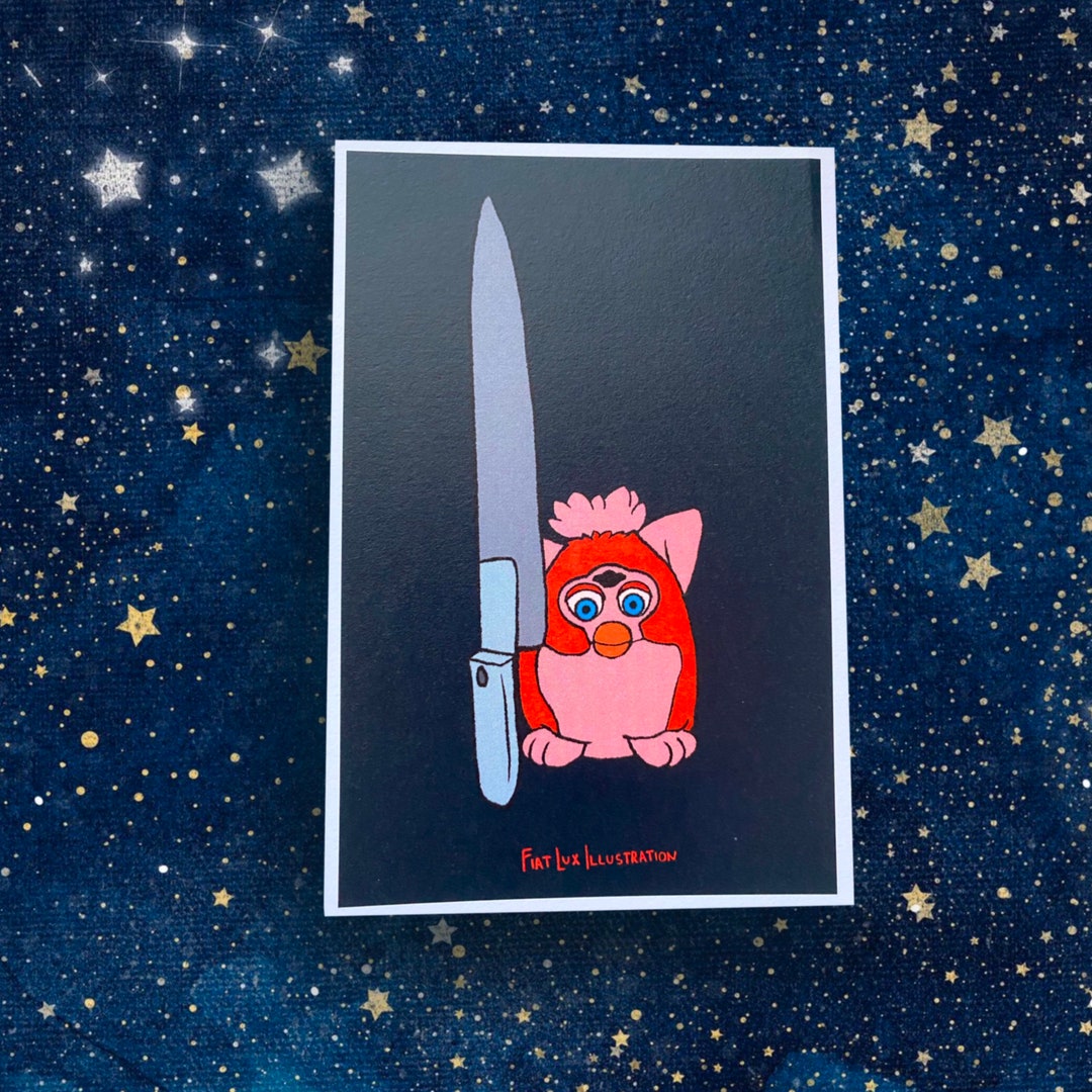 Cursed Furbies Furby Knife Baby Furby Meme 4x6 Art Print - Etsy