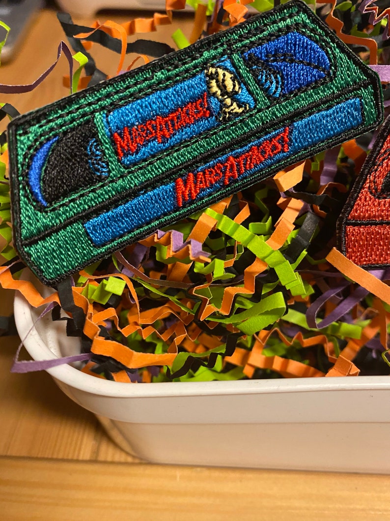 Mars Attacks VHS Retro Throwback Iron on Patch Horror Patch - Etsy