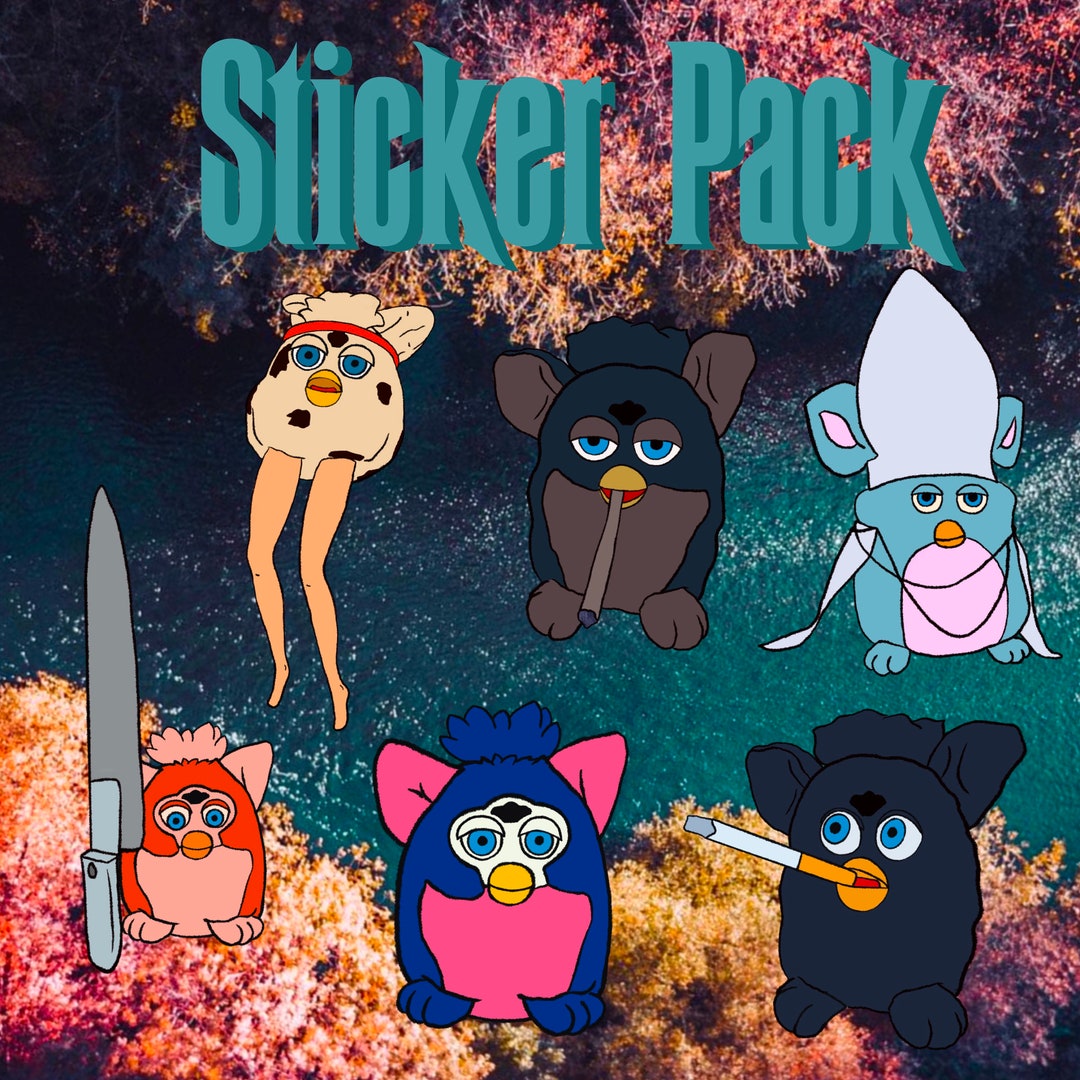 Furby Meme Sticker Pack, 90s Retro Art, Weather Resistant (set of 5) - Etsy