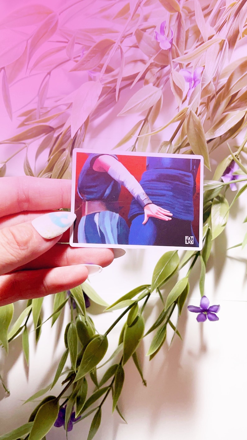 Reylo Glossy Vinyl Sticker, Red Throne Room Art - Etsy