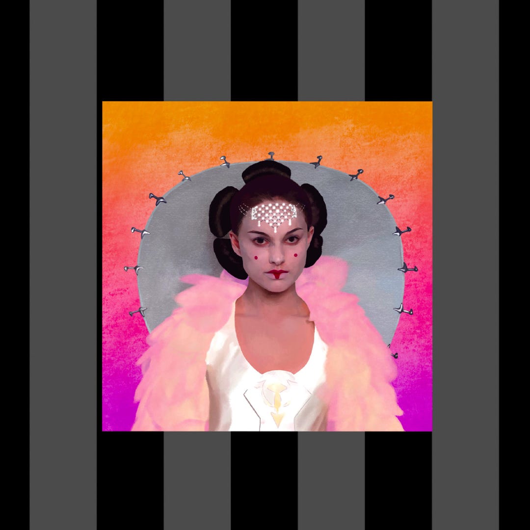 Padme Amidala Art Print, Star Wars Fanart (6x6) - Etsy
