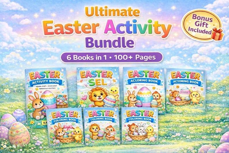 Ultimate Easter Activity Bundle for Kids | 100+ Pages Printable | Egg ...