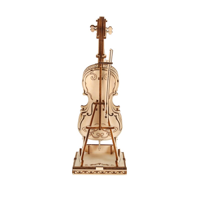 3D Wooden Violin Puzzle Kit | DIY Musical Instrument Model Building Set ...
