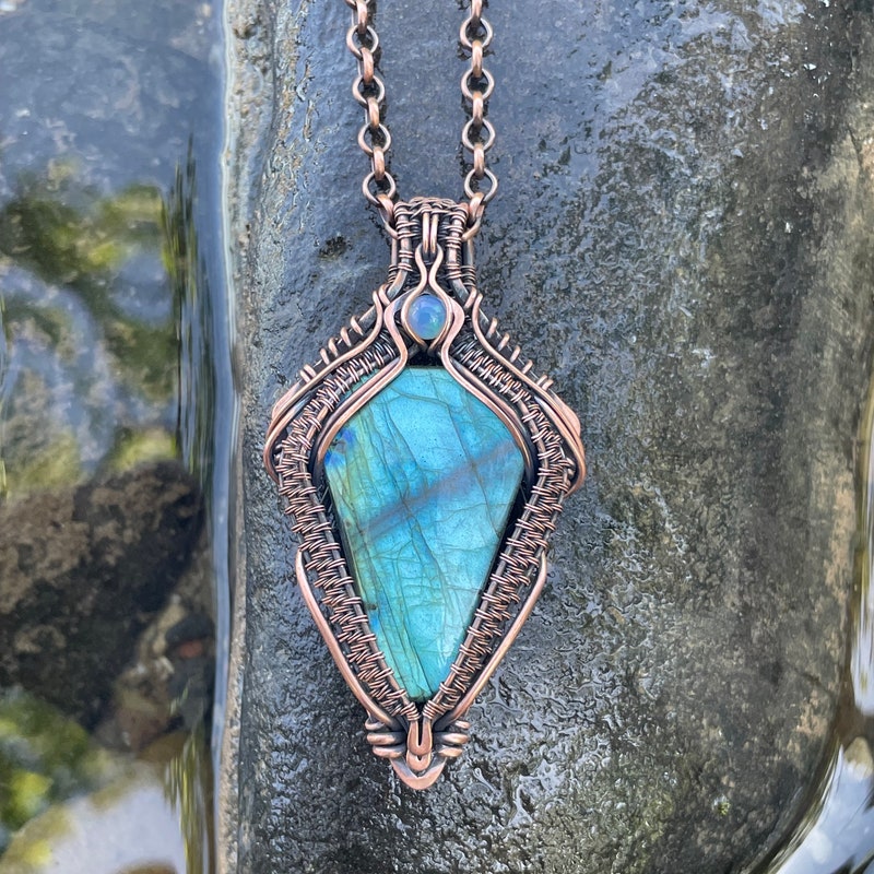 Wrapped Pendant - Etsy