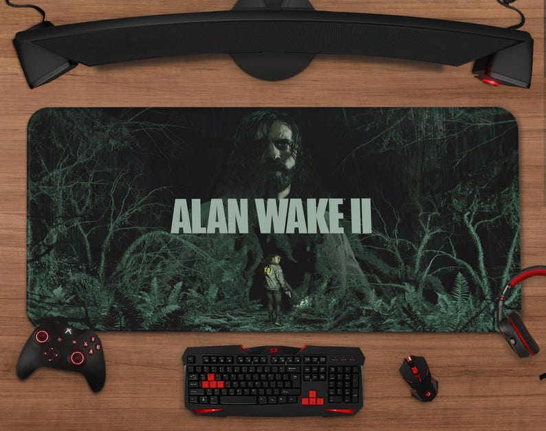 Alan Wake Mouse Pad | Horror Game Extended Desk Mat | XXL Gaming ...