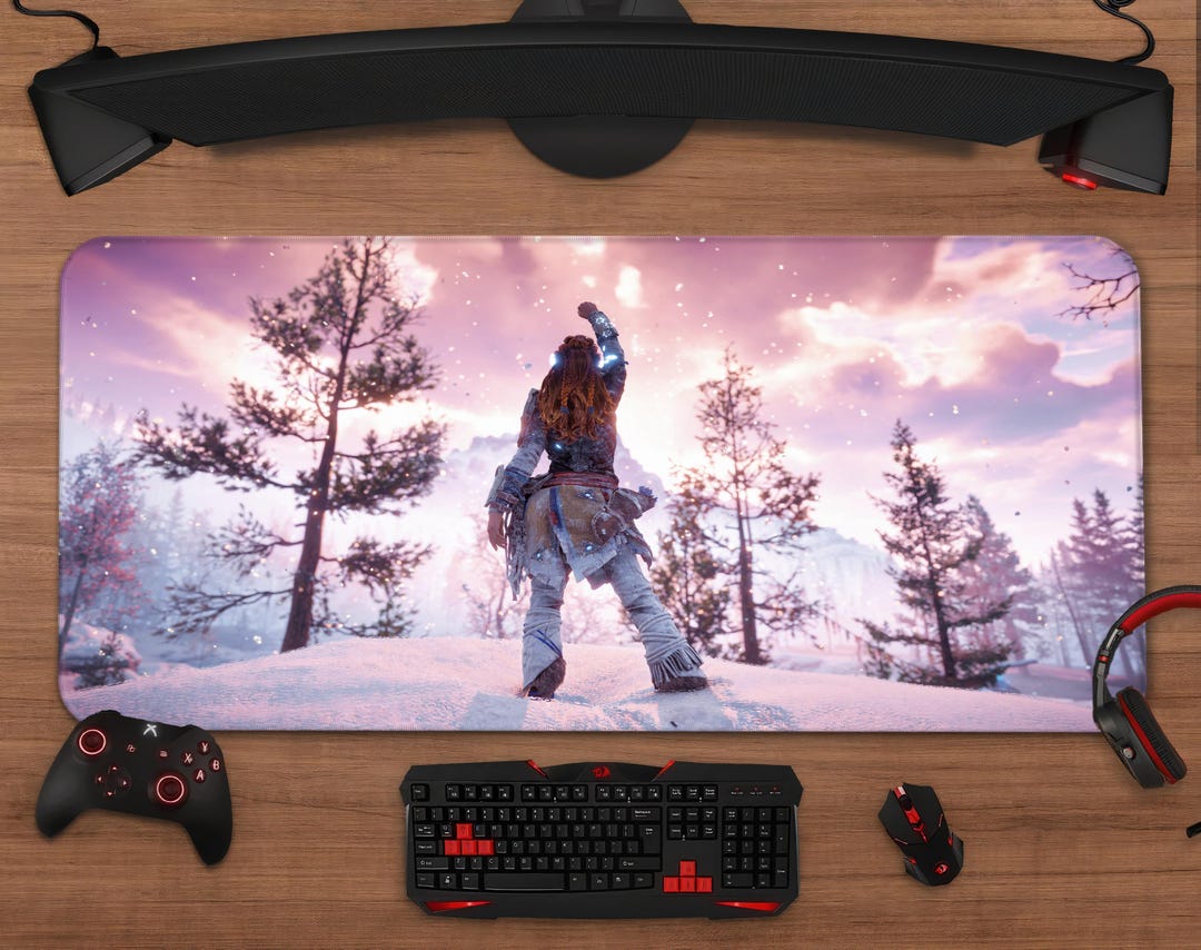 Horizon Zero Dawn Gaming Mouse Pad | Extended Sci-fi Desk Mat, XXL ...
