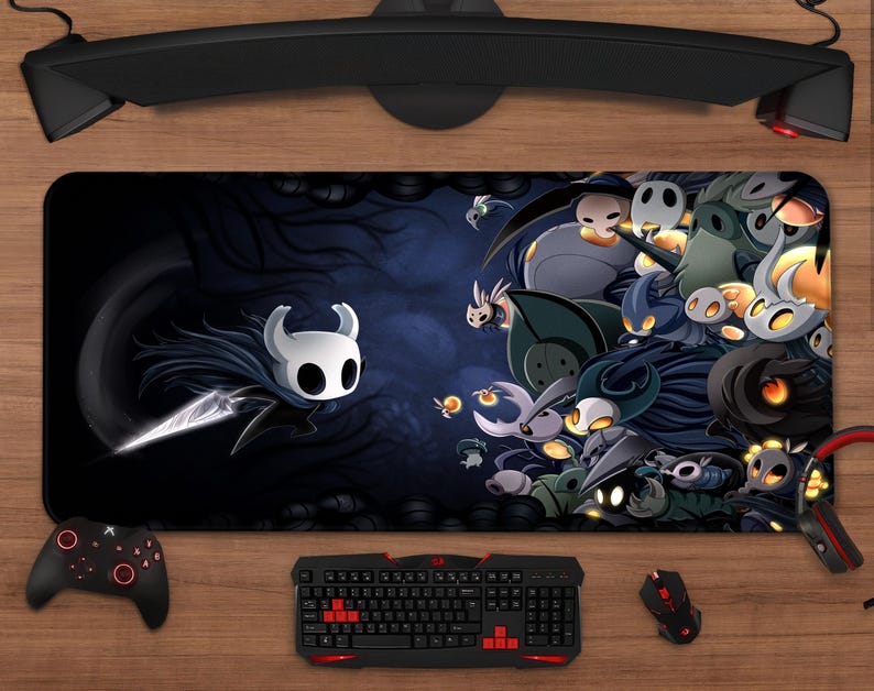 Hollow Knight Gaming Mouse Pad | Dark Indie Extended Desk Mat XXL - Etsy