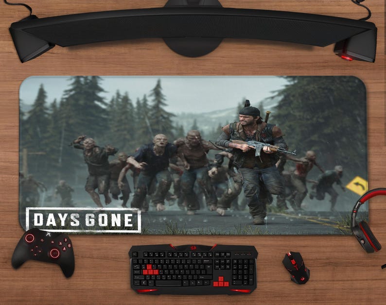 Days Gone Mouse Pad | Post-apocalyptic Extended Desk Mat | XXL Gaming ...