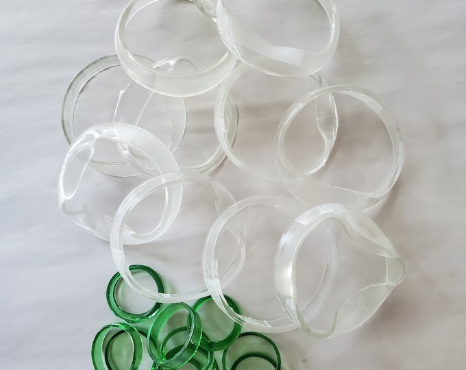 JUST RINGS Recycled GLASS Wine Bottle Rings Diy Windchime Mosaics Own ...